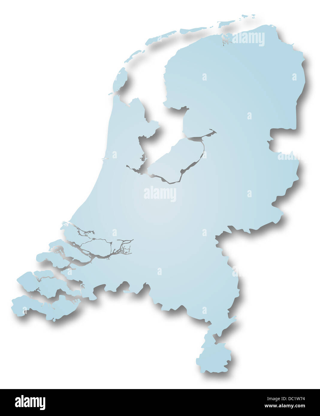 Map of Netherlands Stock Photo - Alamy