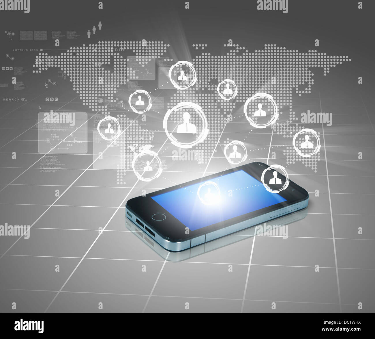 Modern communication technology Stock Photo - Alamy