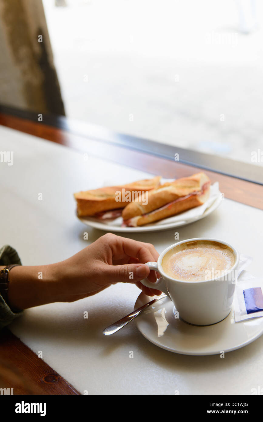 Sandwich And Coffee High Resolution Stock Photography and Images - Alamy