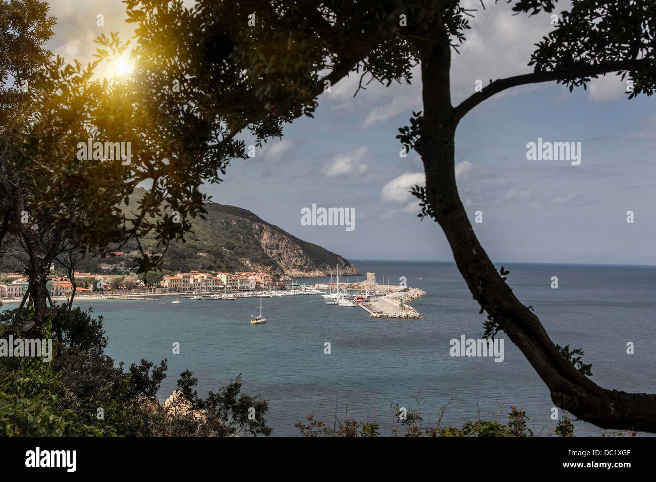 Elevated view of marciana marina hi-res stock photography and images ...