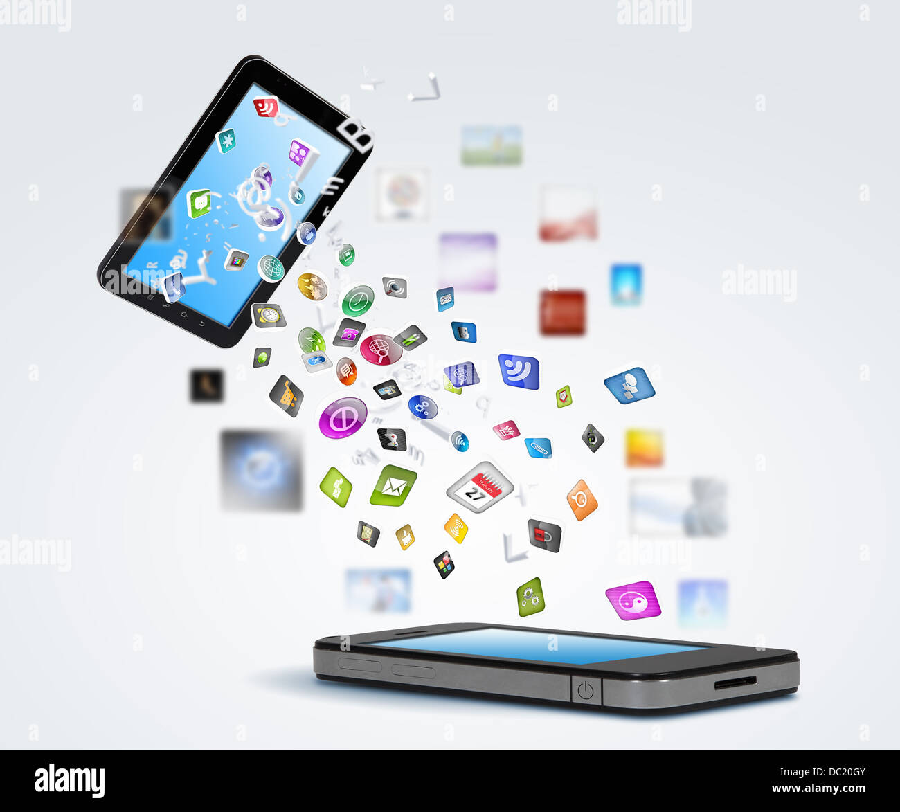 Modern communication technology Stock Photo - Alamy