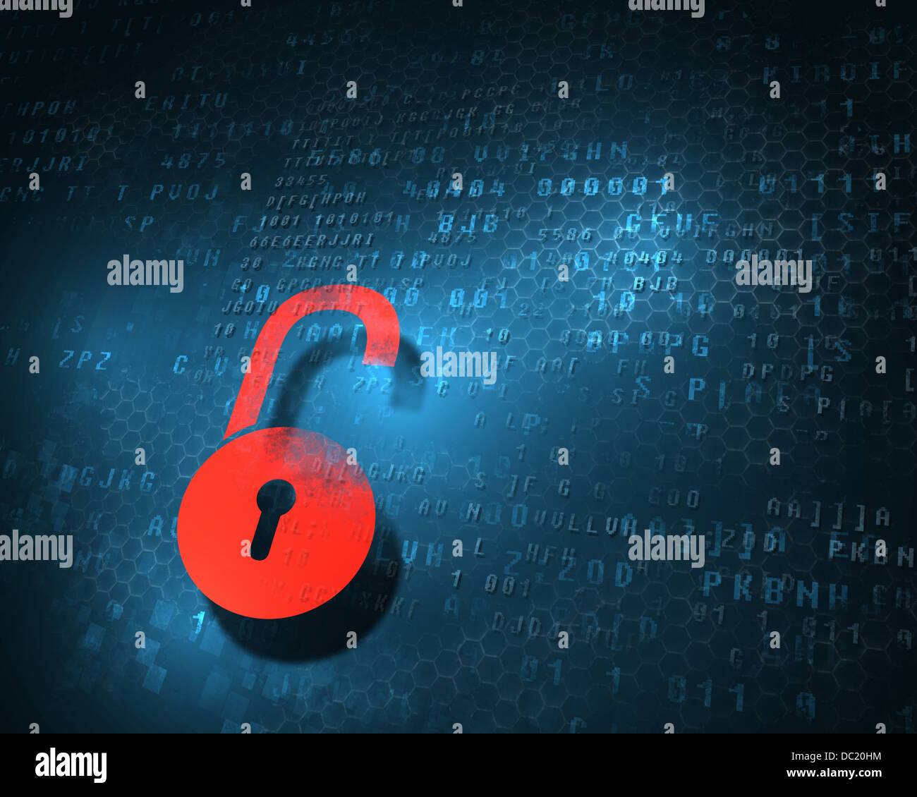 security concept with a lock Stock Photo - Alamy
