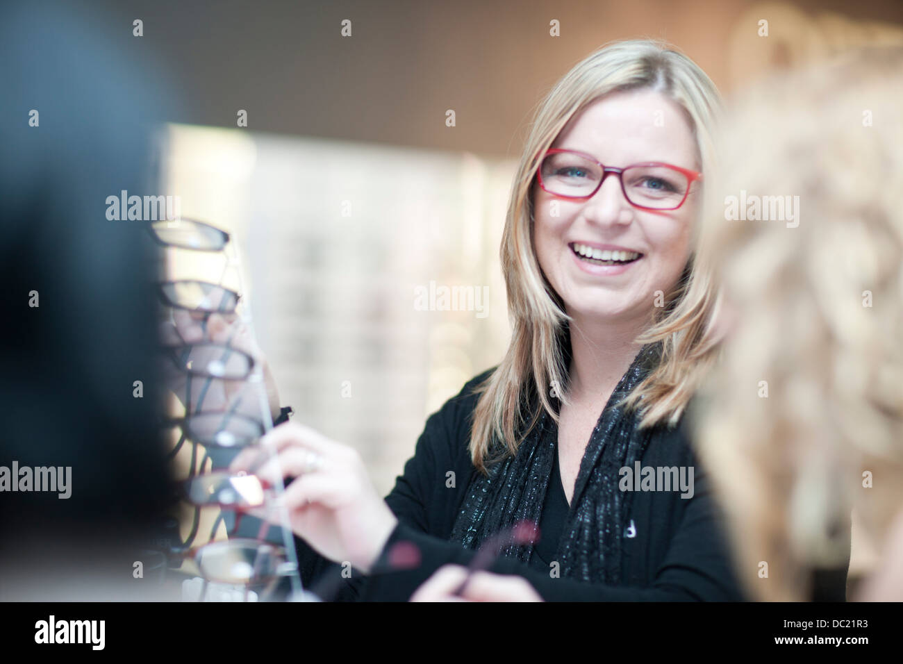 Customer in opticians shop hi-res stock photography and images - Alamy