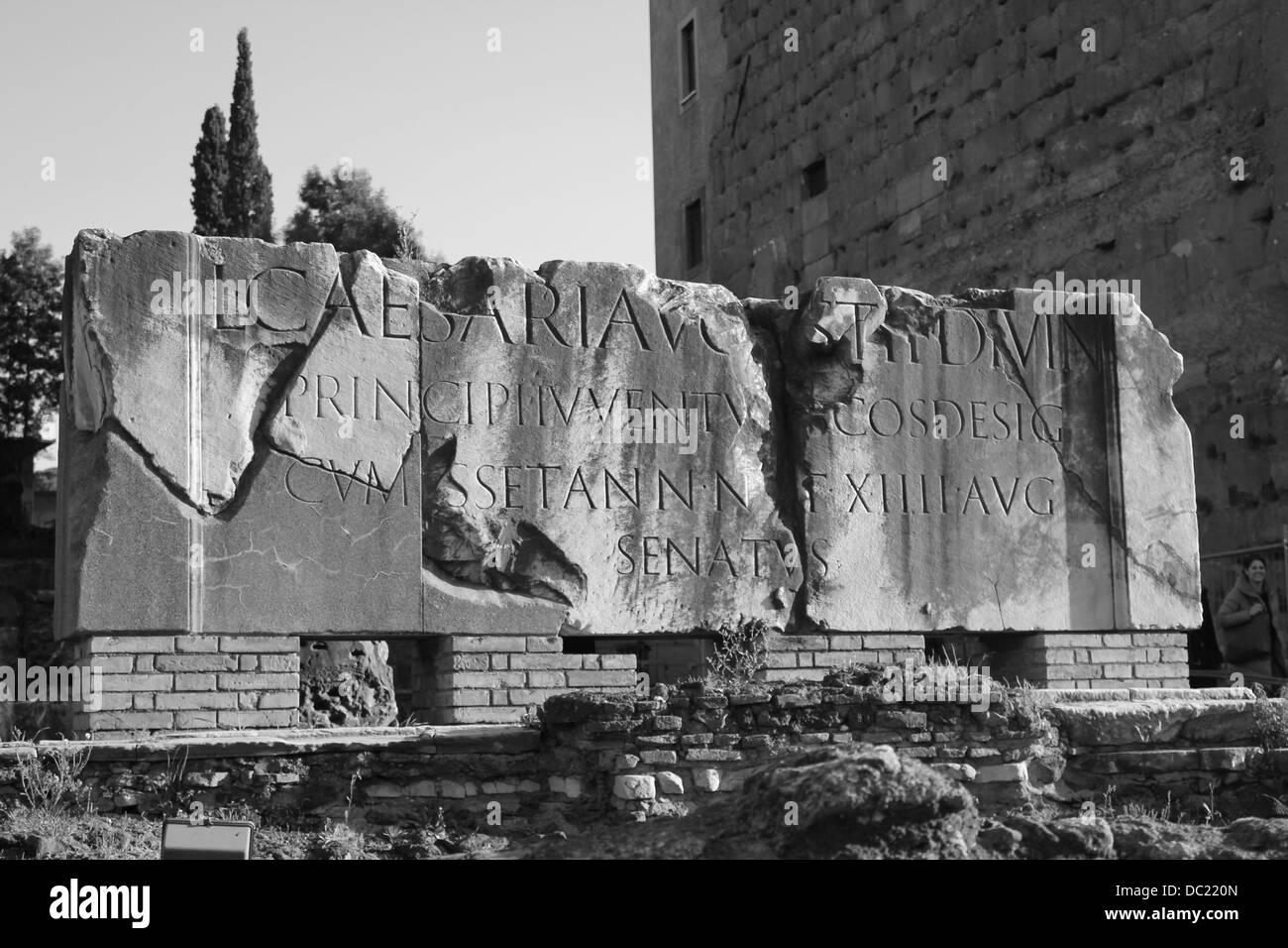 Ancient sign from the Roman Forum Stock Photo - Alamy