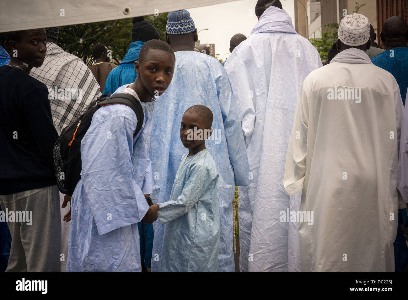 Sengalese immigrants participate in a parade in Harlem in New York ...