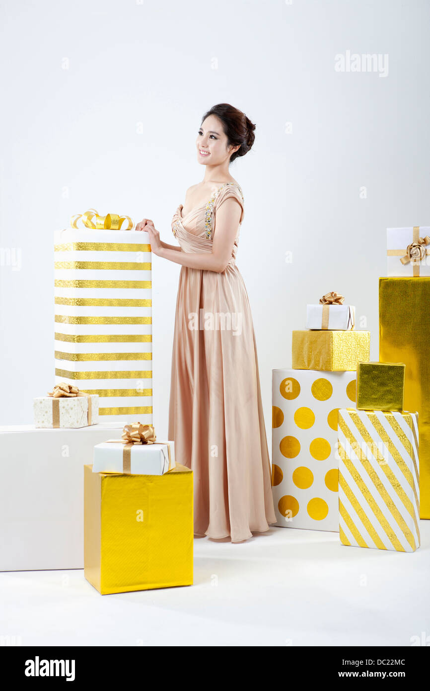 Presents stacking hi-res stock photography and images - Alamy