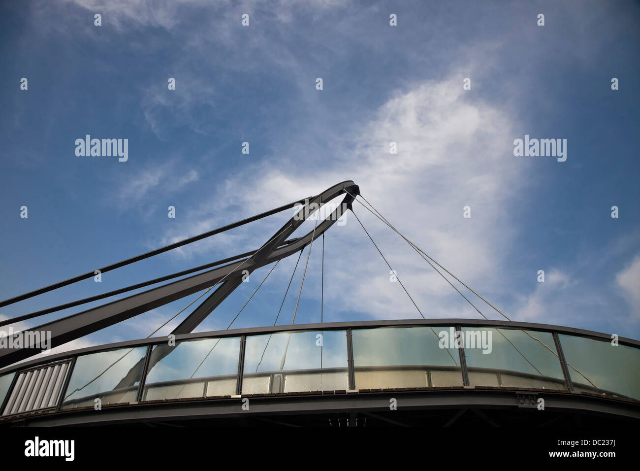 Circular pedestrian bridge in aveiro hi-res stock photography and ...