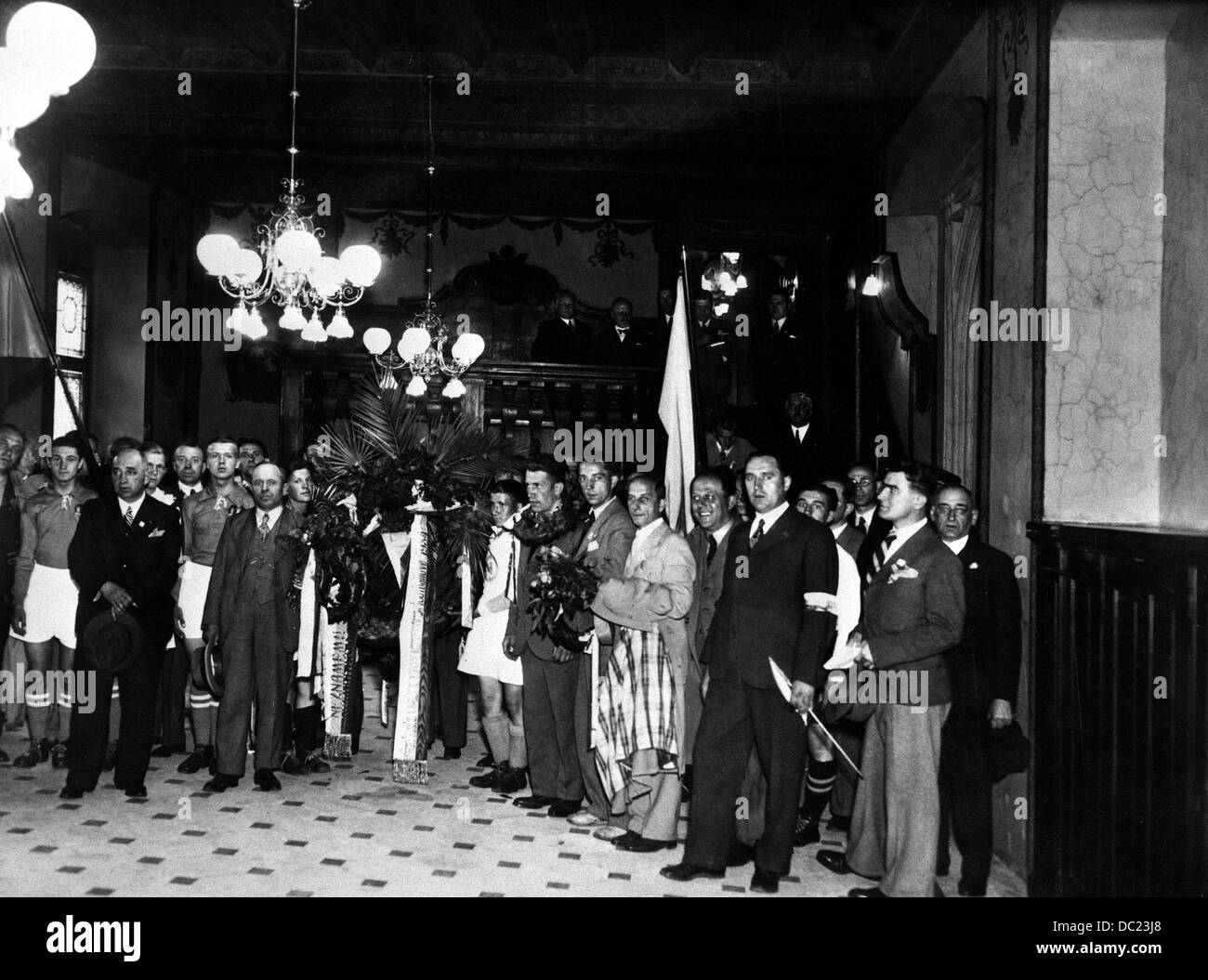Czechoslovakia, soccer team, arrival, celebration Stock Photo - Alamy
