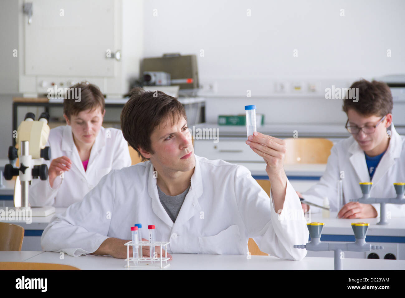 Scientists working in laboratory Stock Photo - Alamy