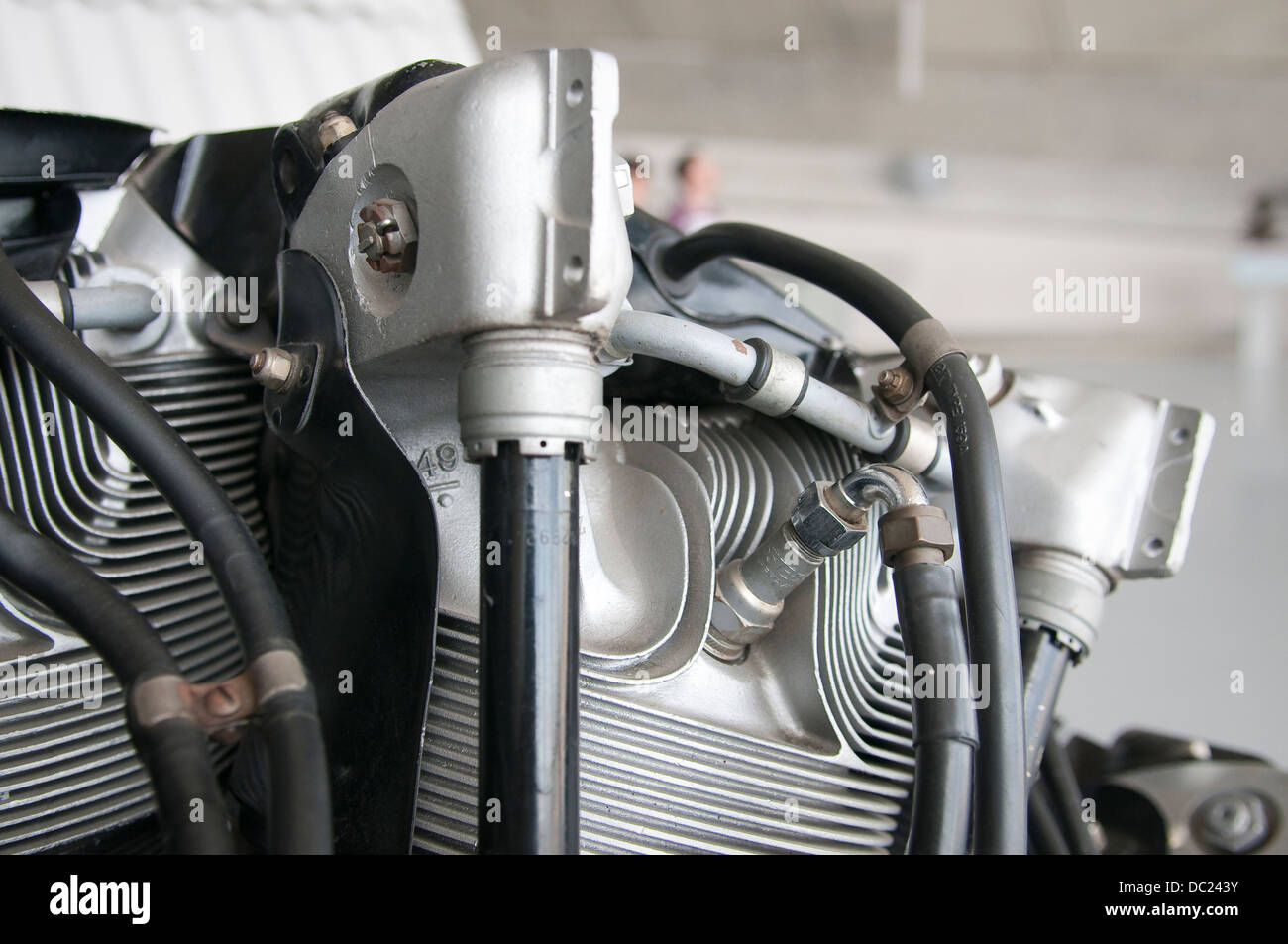 Pratt and Whitney R-1830 Twin Wasp aero engine. One of the most ...