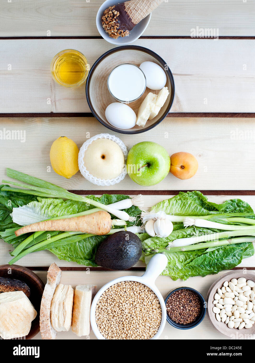 Fresh food triangle Stock Photo - Alamy
