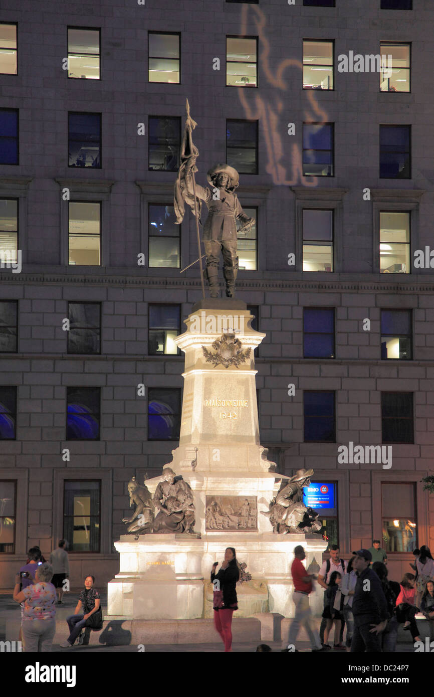 Montreal maisonneuve statue hi-res stock photography and images - Alamy