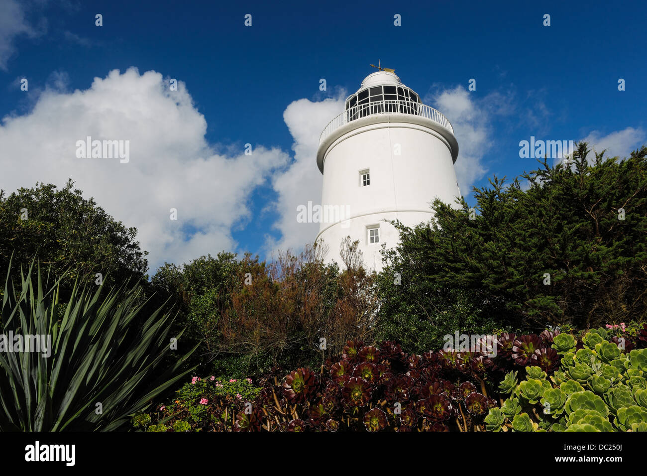 The Lighthouse on St Agnes, Isles of Scilly, England, UK Stock Photo ...