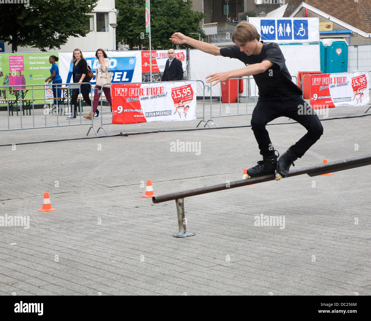 Roller skating blading event Rotterdam Netherlands Stock Photo - Alamy