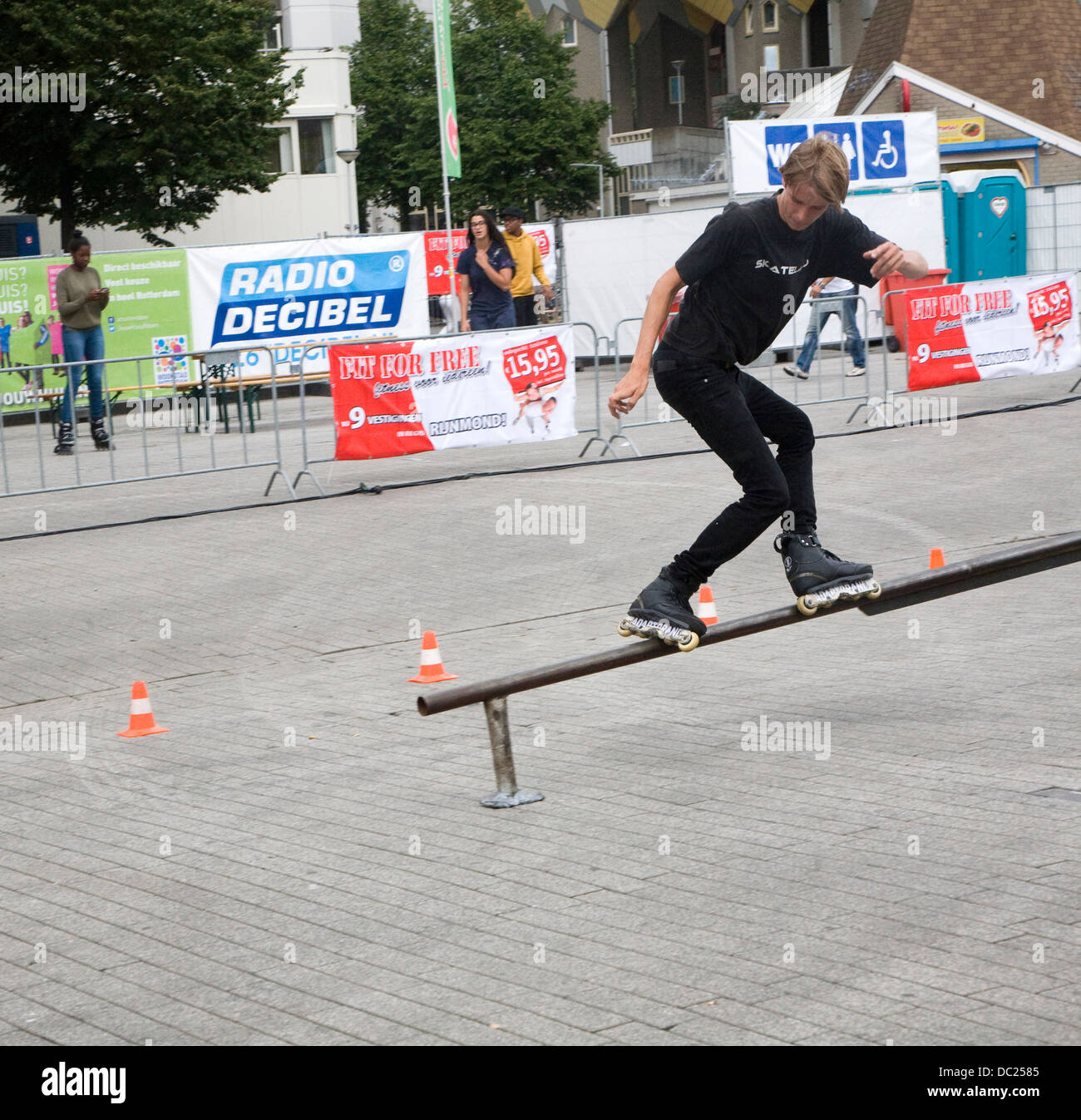 Roller skating blading event Rotterdam Netherlands Stock Photo - Alamy