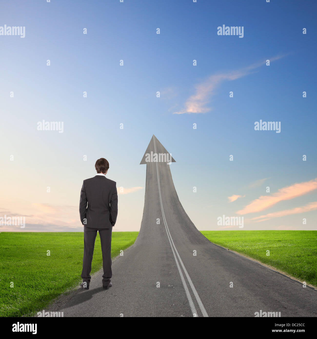 Concept of the road to success Stock Photo - Alamy