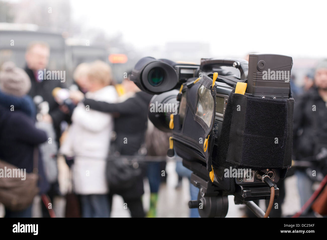 video camera for news TV broadcasting Stock Photo - Alamy