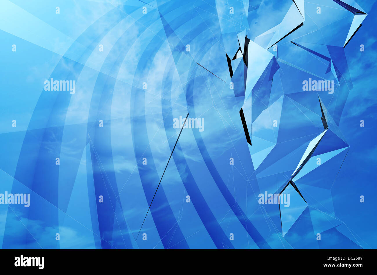 Abstract blue 3d background texture Stock Photo - Alamy