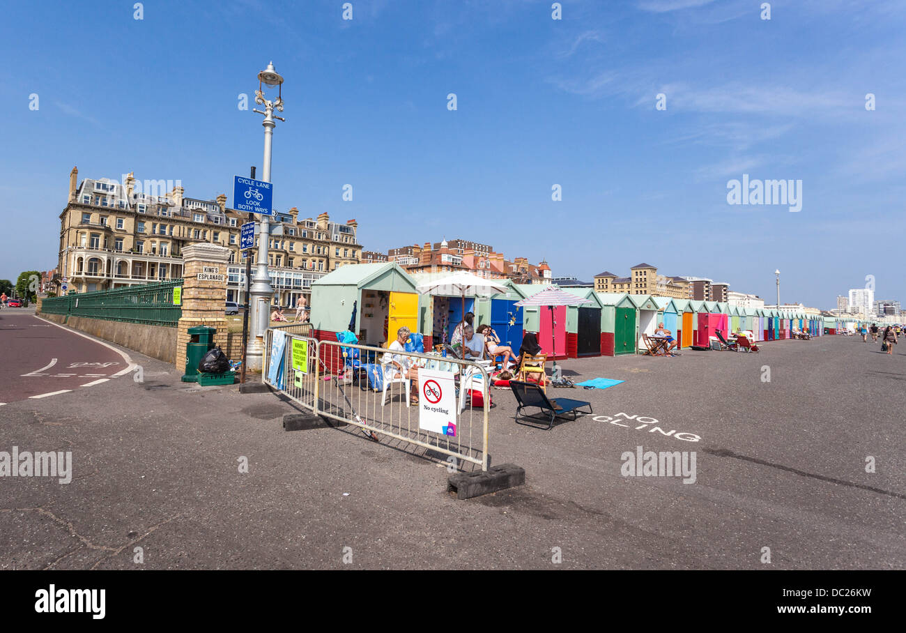 Row of beach huts, Brighton, England, UK Stock Photo - Alamy