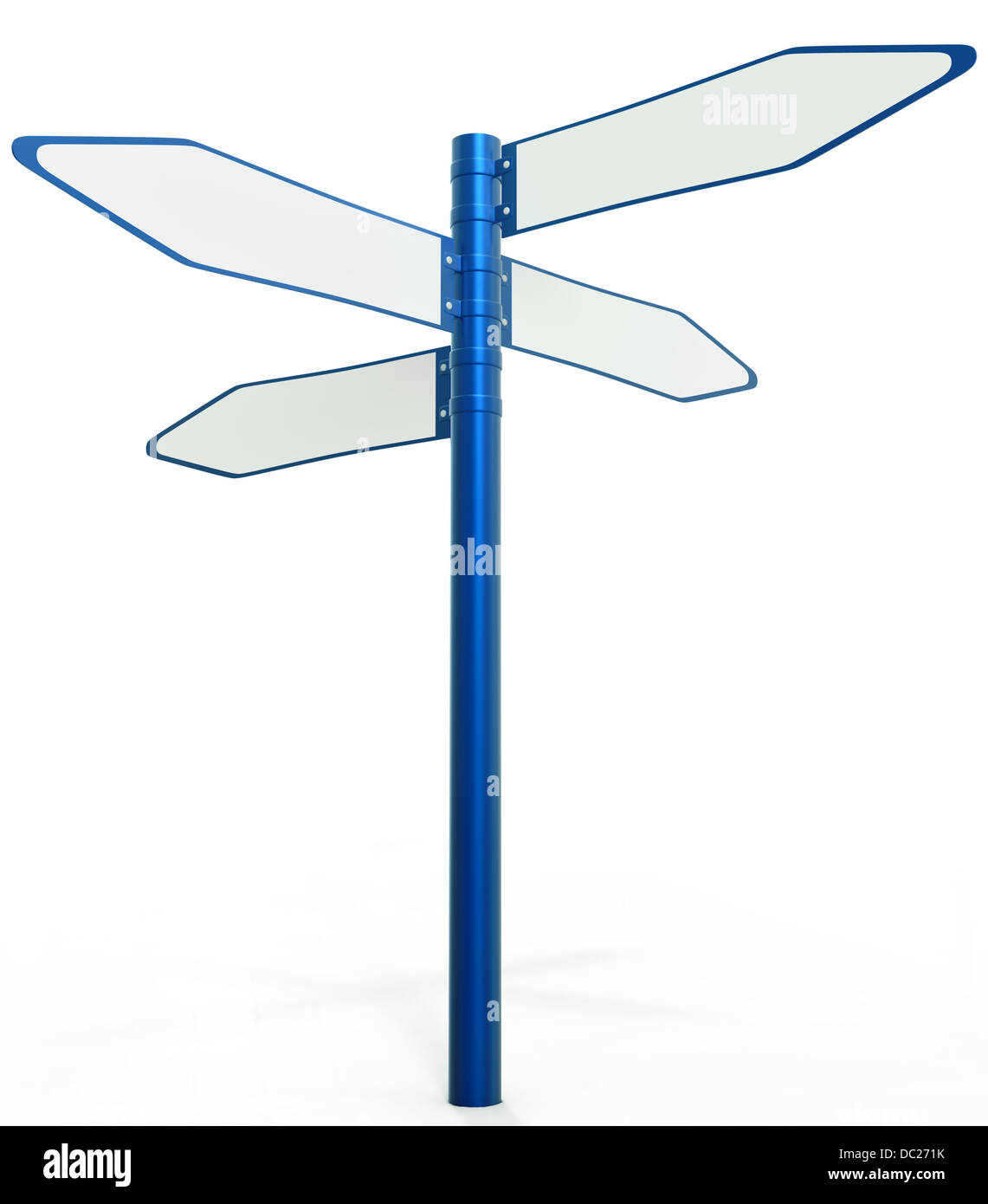 road sign pointing into four directions Stock Photo - Alamy