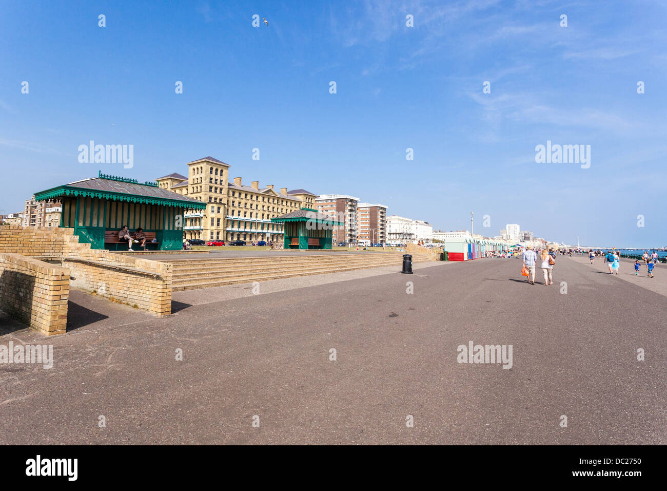 Sunny promenade, Brighton, Sussex, England, UK Stock Photo - Alamy