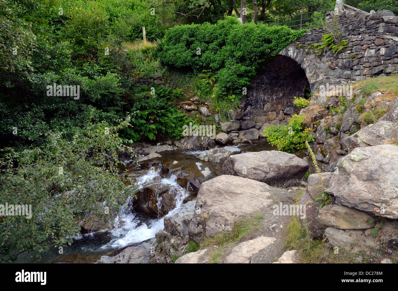 Miners Bridge in Copper Mines Valley above Coniston in the Lake ...