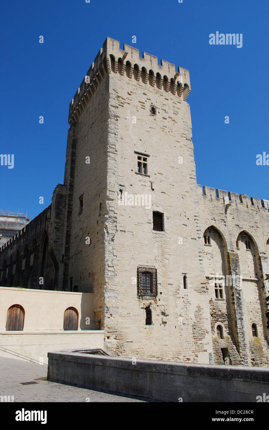 Pope papal castle palace palais france french gothic hi-res stock ...