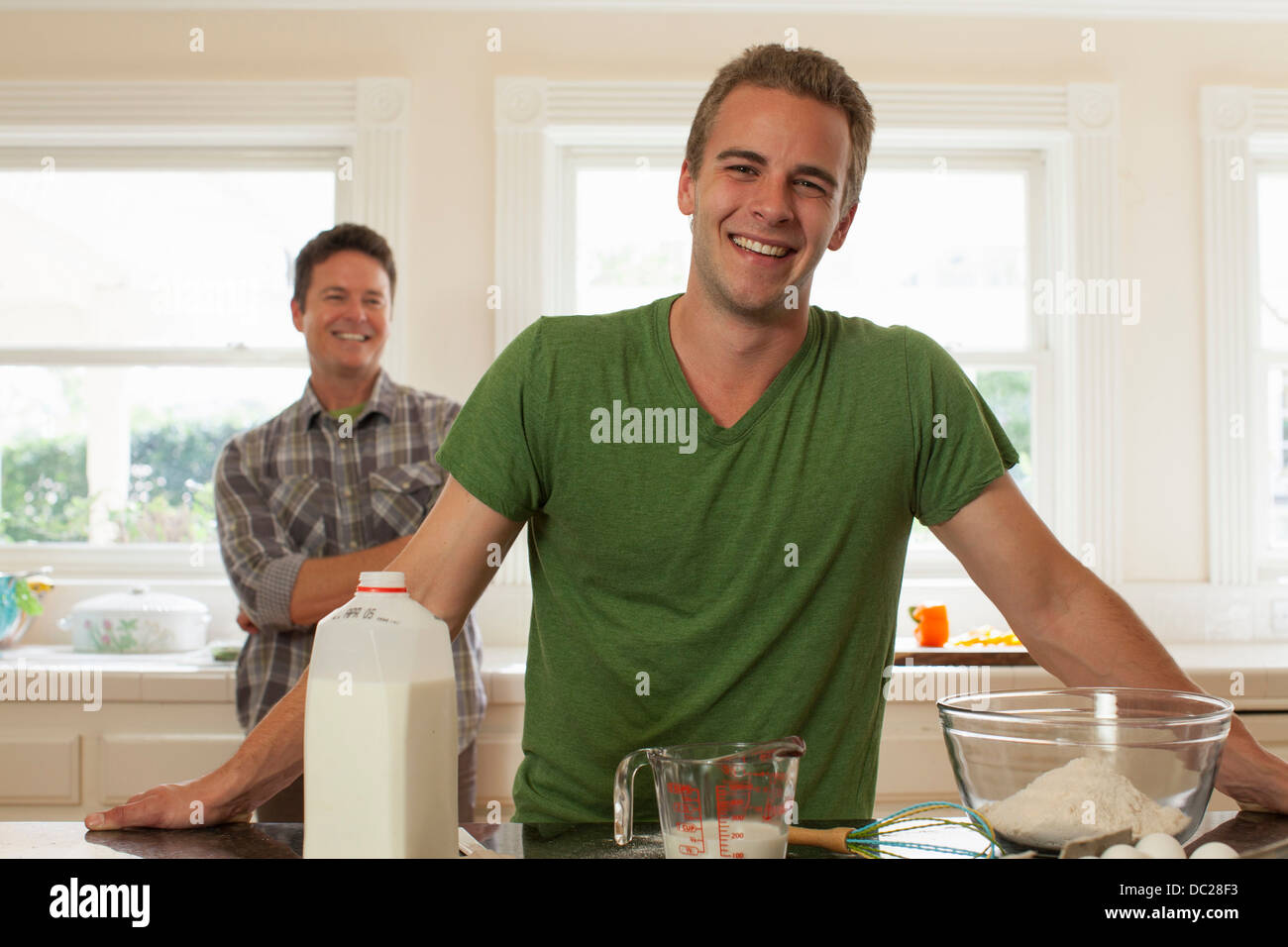 Kitchen looking man young man male white male hi-res stock photography ...