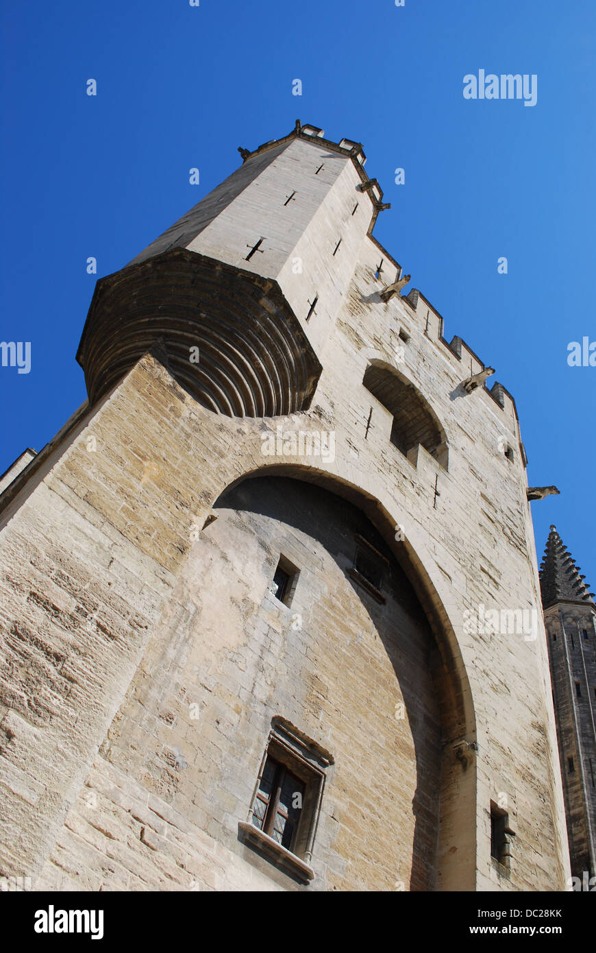Pope papal castle palace palais france french gothic hi-res stock ...