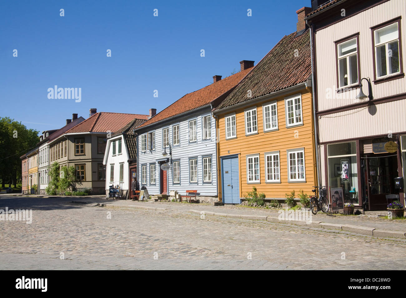 Fredrikstad Ostfold Norway Europe Preserved historic buildings on ...