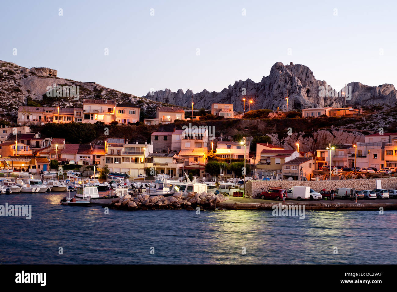 View of Les Goudes in Marseille on July 30, 2013. Les Goudes is a ...