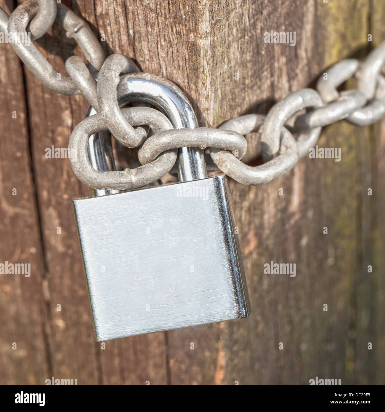 Padlock and chain Stock Photo - Alamy