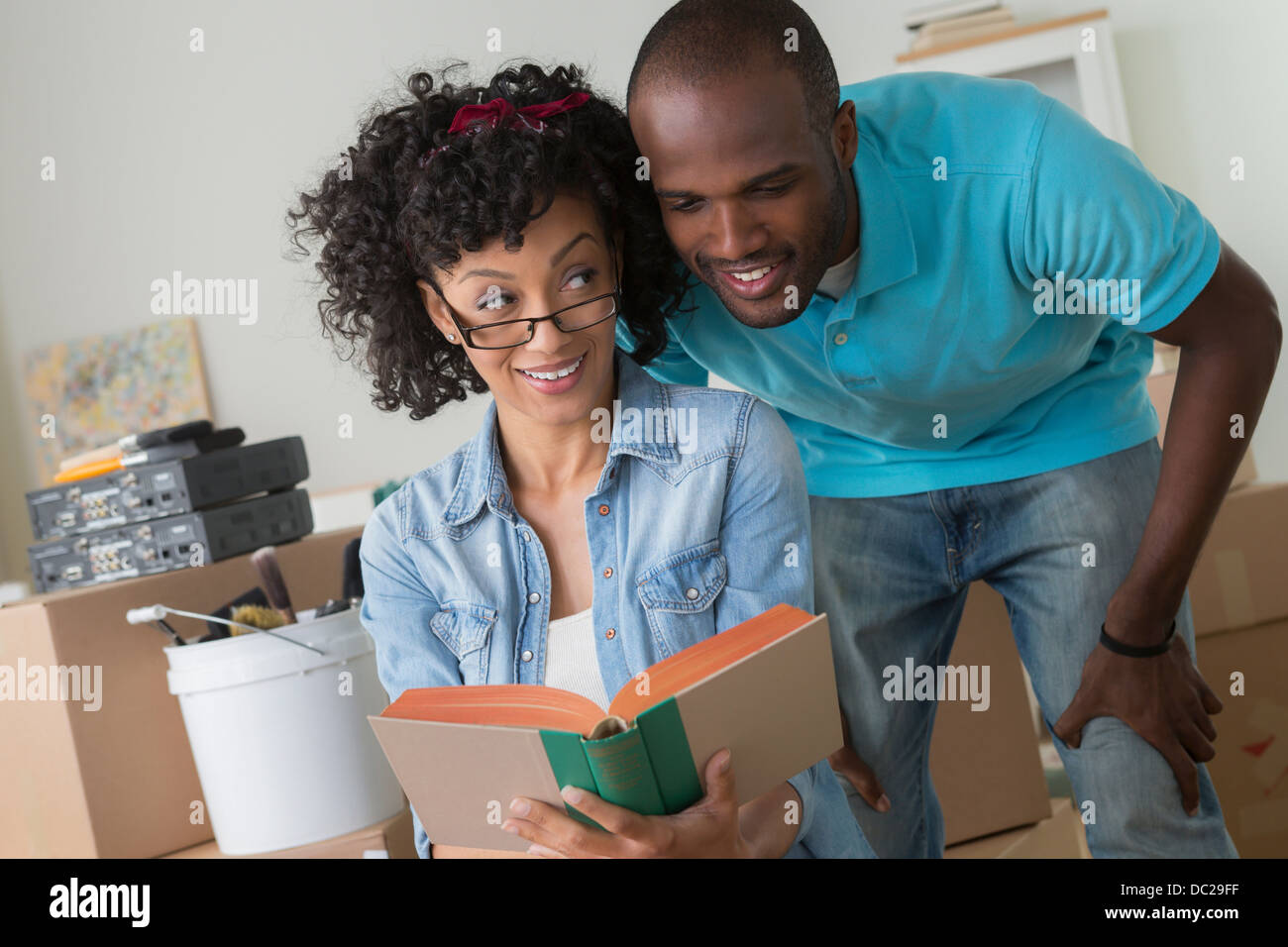 African American Woman Reading Book High Resolution Stock Photography ...