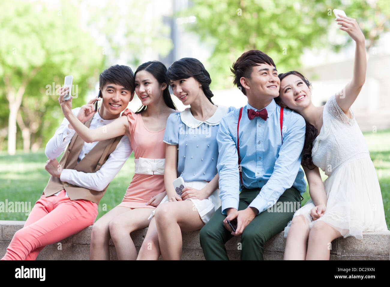 Young adult togetherness forward hi-res stock photography and images ...