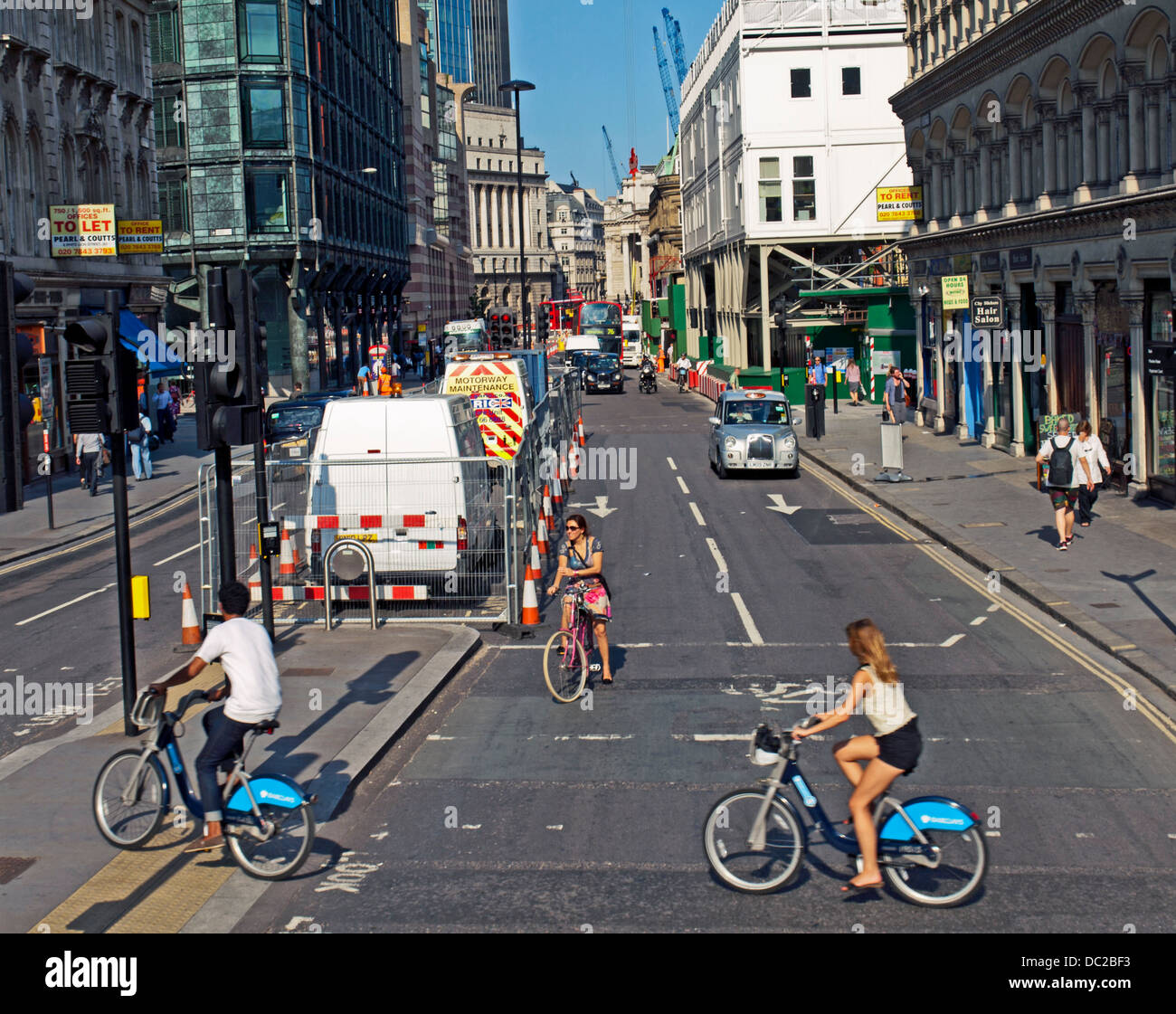 Boris bike bikes scheme central london hi-res stock photography and ...