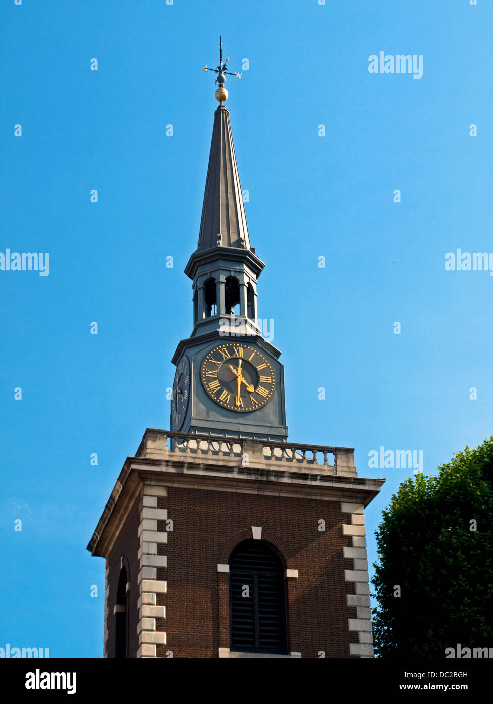Detail of St James’s Church, Piccadilly, designed and built by Sir ...