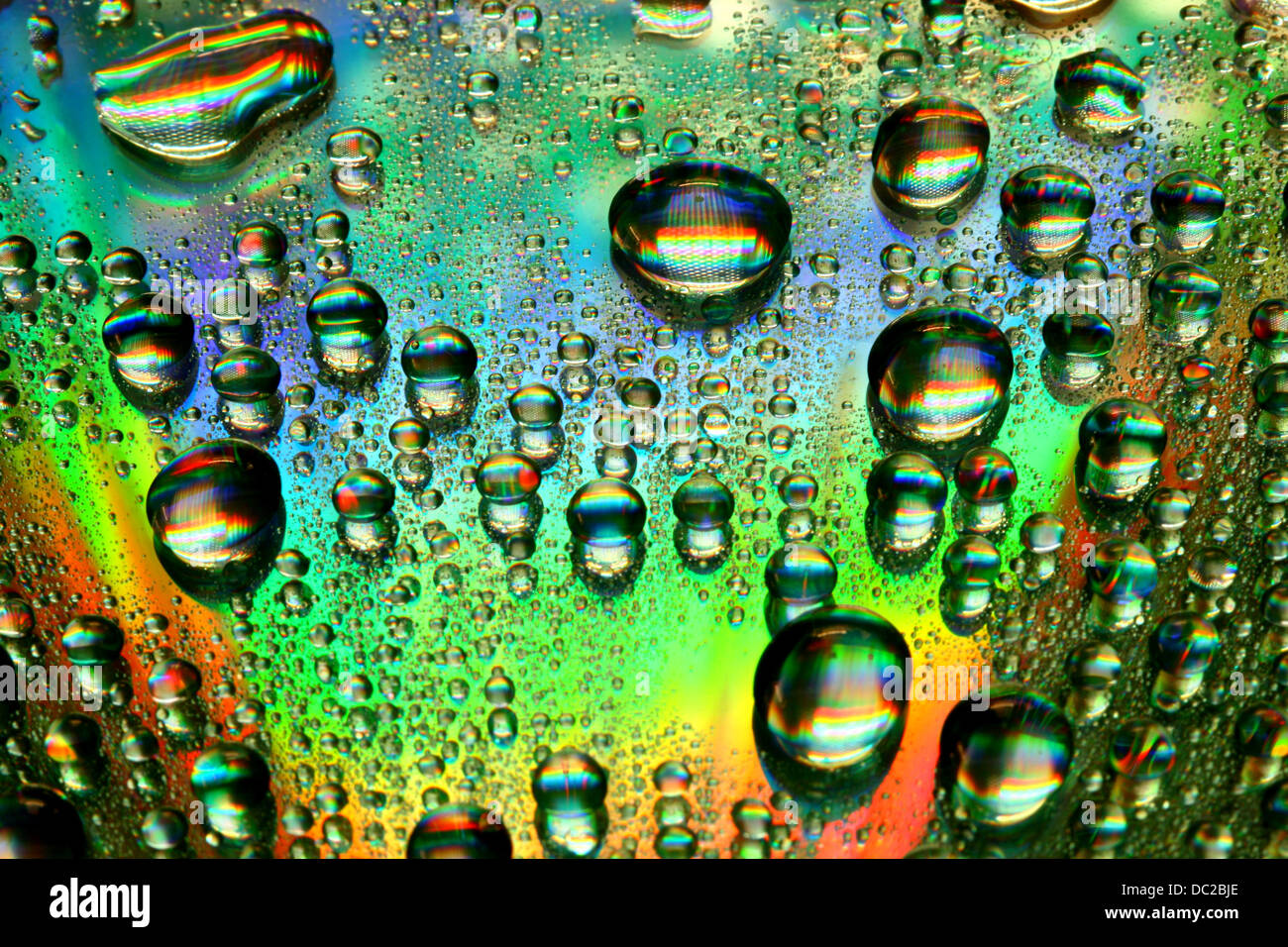 clean multicolored waterdrops macro background Stock Photo - Alamy
