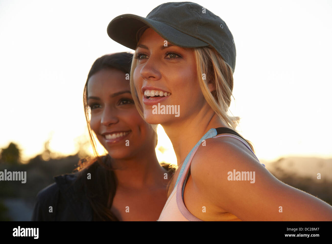 Women looking into the distance Stock Photo - Alamy