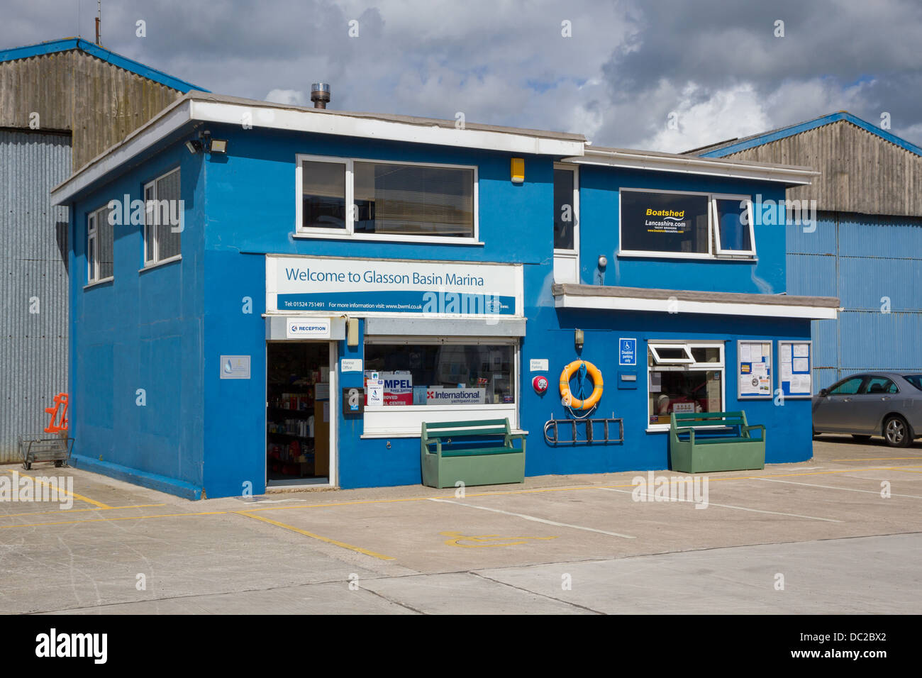 Reception building at Glasson Basin Marina, Glasson Dock, Lancaster ...