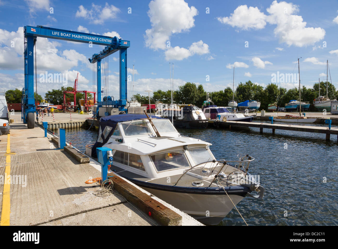Boat moored at Glasson Basin, Glasson Dock, Lancaster, Lancashire. Boat ...