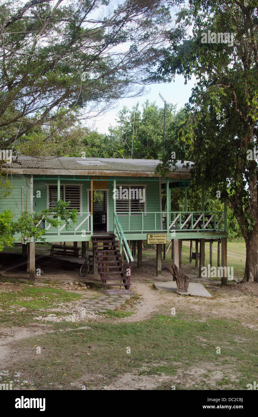 Belize, Crooked Tree Wildlife Sanctuary Visitors Center Stock Photo - Alamy