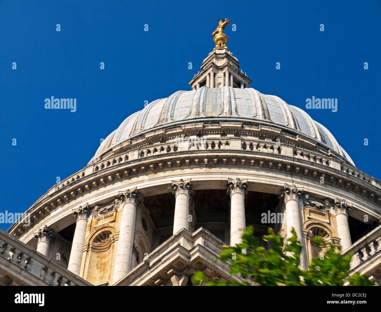 The dome of St Pauls Cathedral, designed by Sir Christopher Wren, City ...