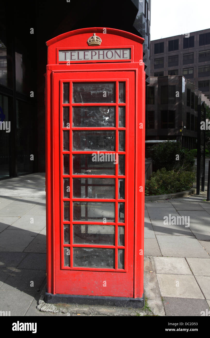 Traditional red telephone box, London, UK Stock Photo - Alamy