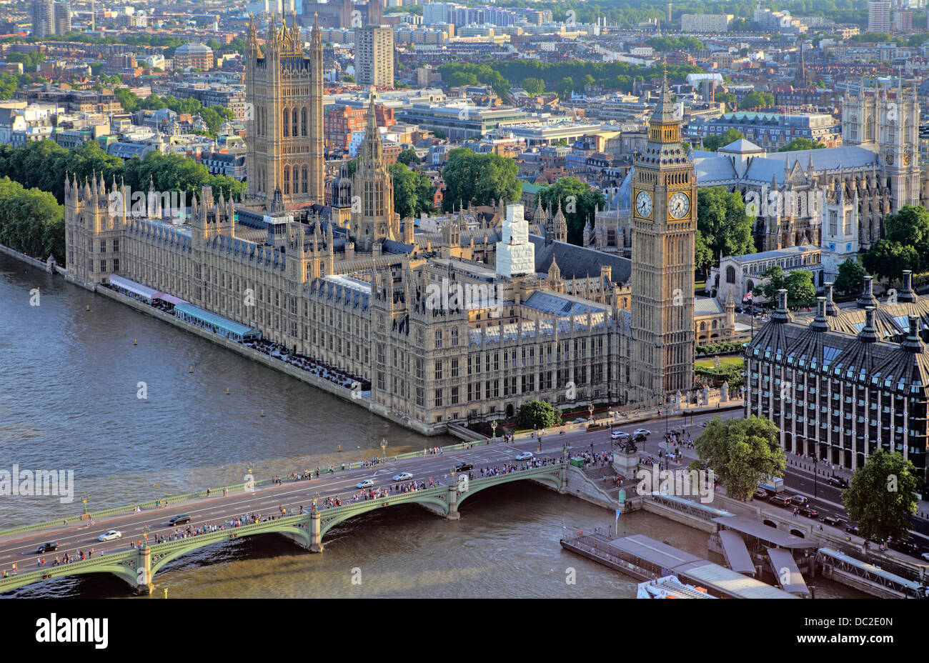 Aerial view of Westminster Palace, London, UK Stock Photo - Alamy
