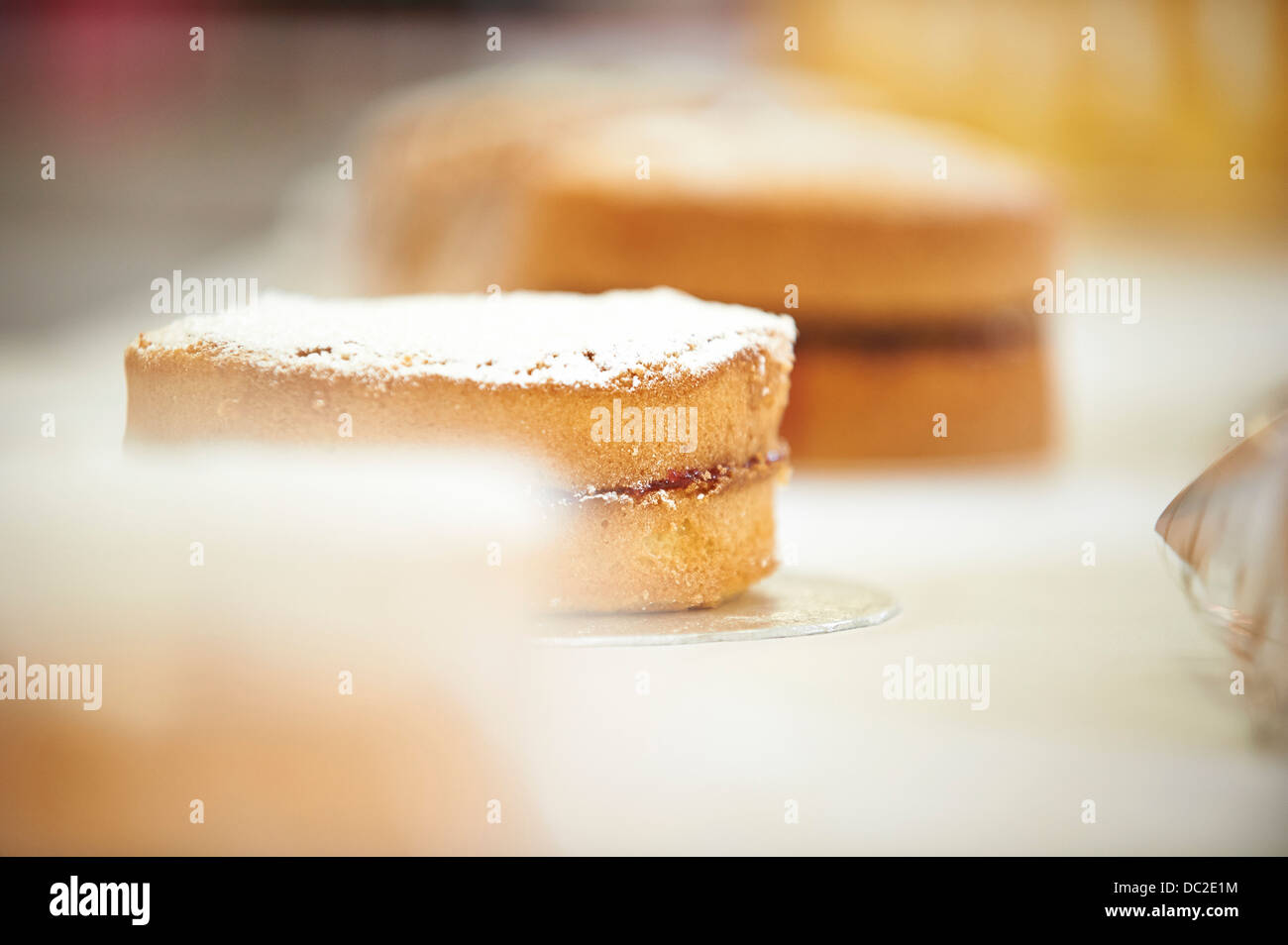 jam sponge cake Stock Photo - Alamy