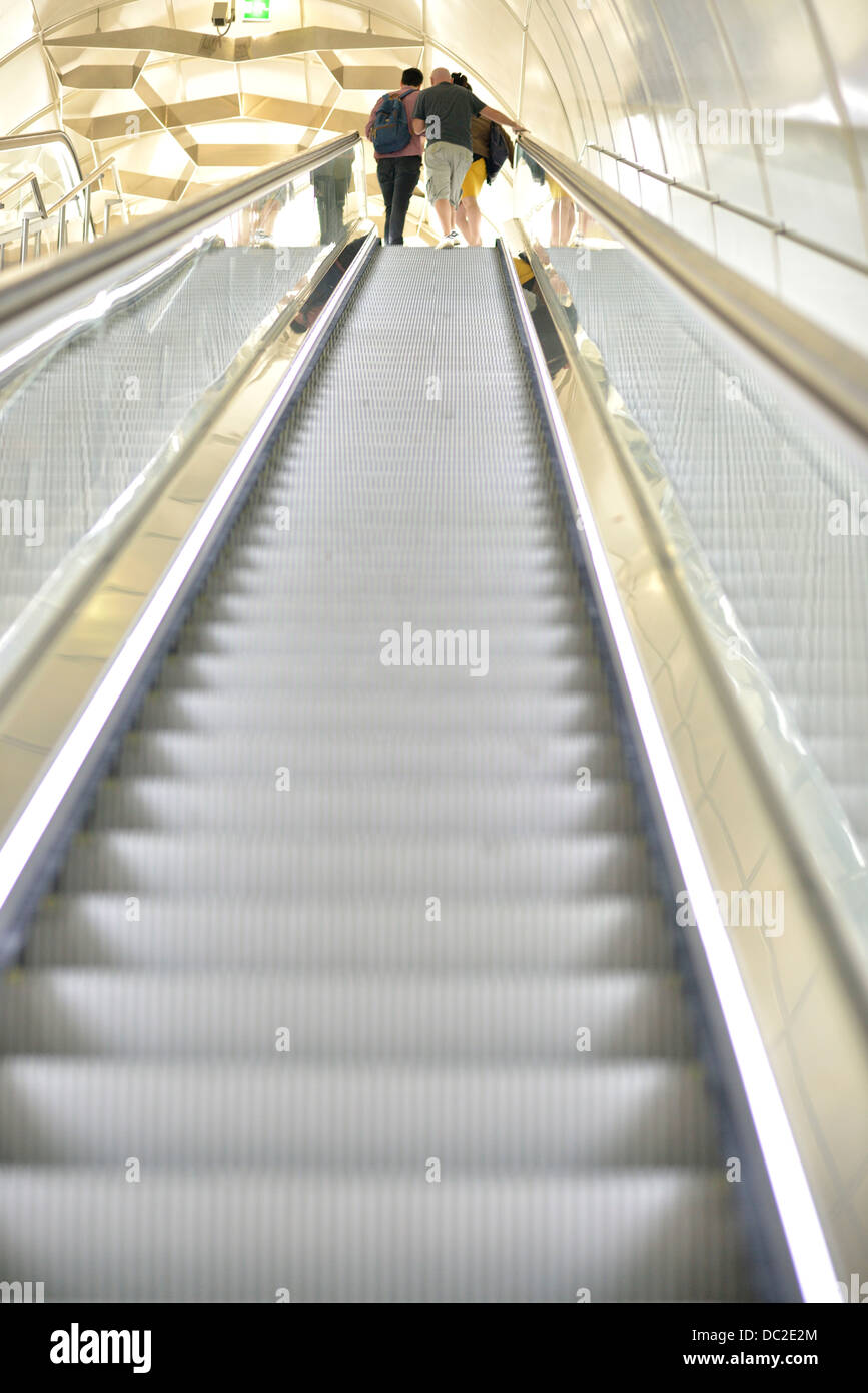 Inside escalator hi-res stock photography and images - Alamy
