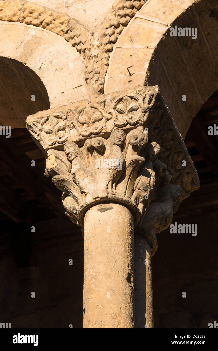 Romanesque Columns And Capital High Resolution Stock Photography and ...