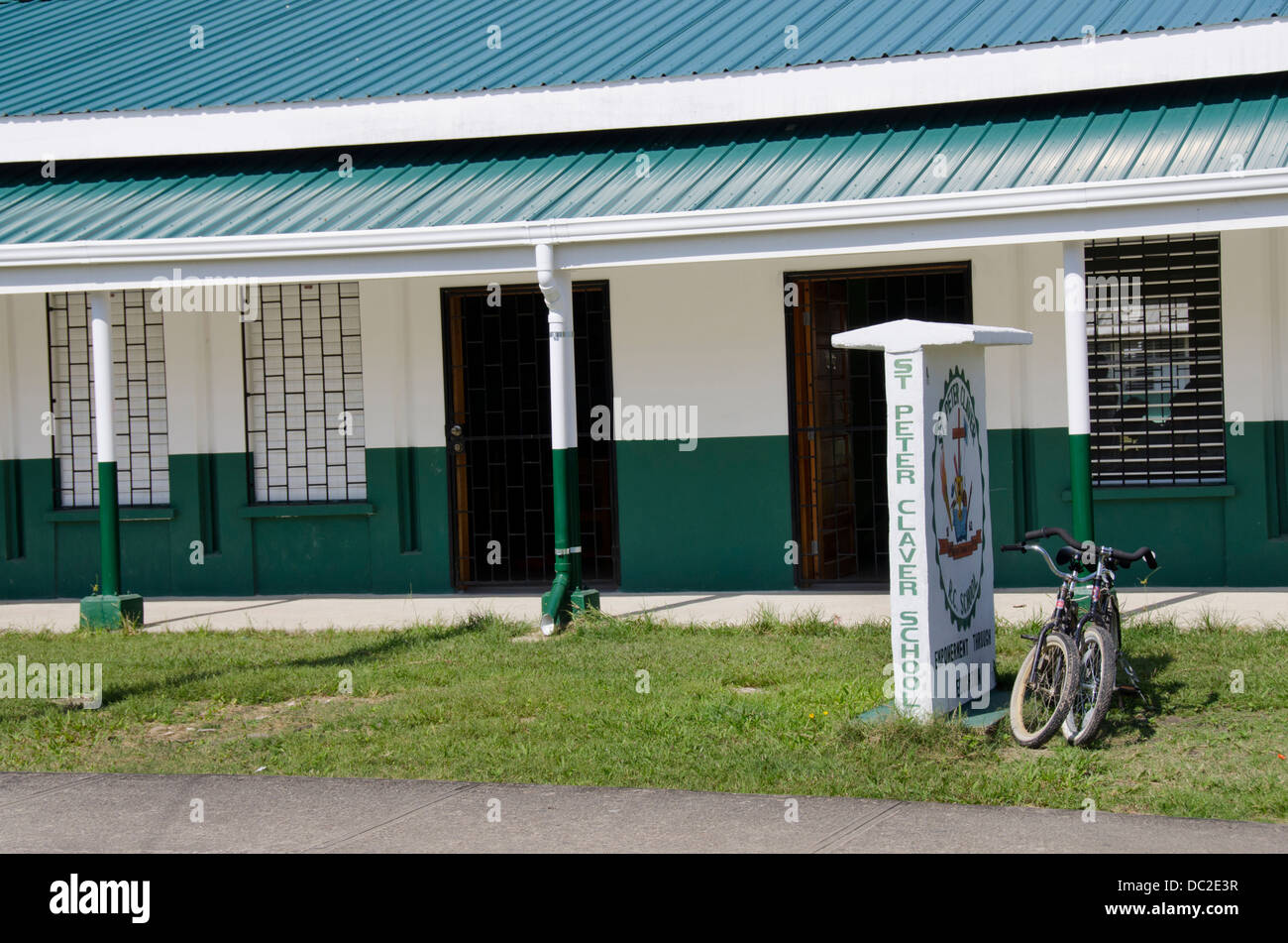 Belize, Toledo District, Punta Gorda. St. Peter Claver School Stock ...