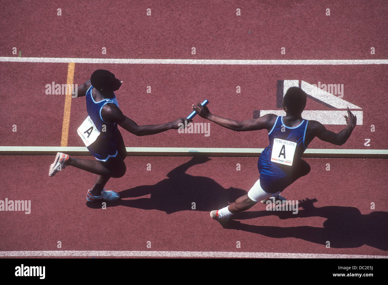 Relay race athletics stick hi-res stock photography and images - Alamy