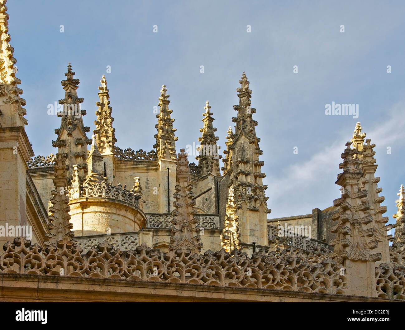 Pinnacles, cathedral of Segovia, Spain Stock Photo - Alamy